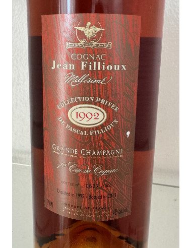 Jean Fillioux Collection Privée Vintage 1992 Cognac | cabinet7